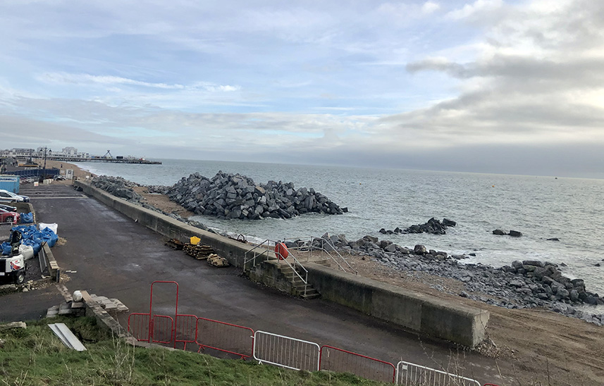 Sea Defence Project | What are the big rocks on Southsea Beach?