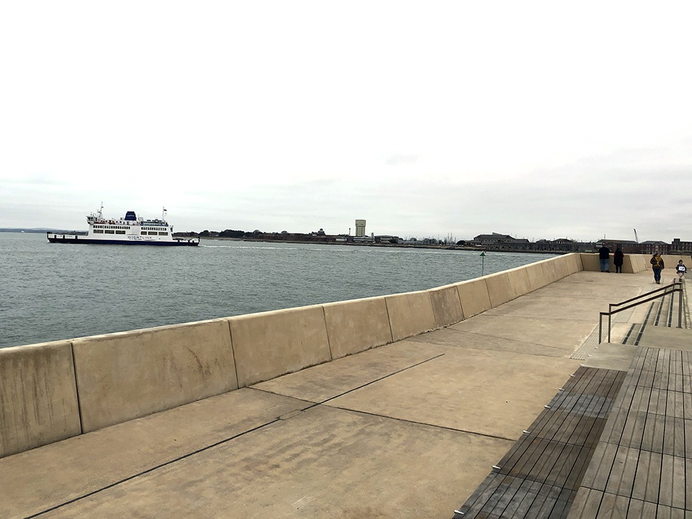 A New Section of Promenade | Old Portsmouth to Clarence Pier
