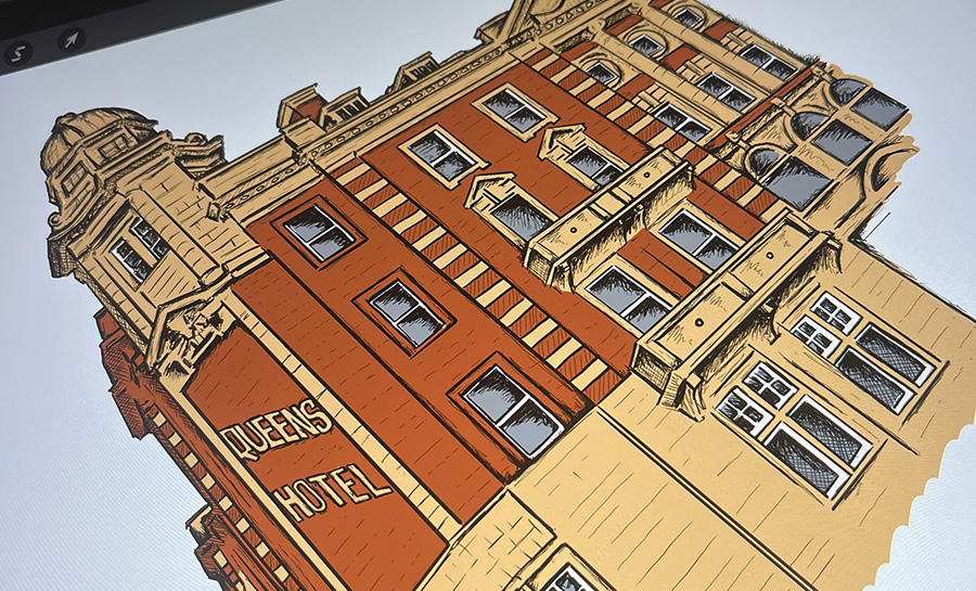 Local Landmark Drawings | For a fun Southsea-themed storybook